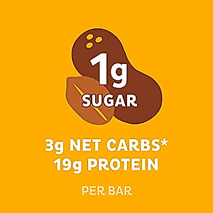 Chocolate Peanut Butter Hero Quest Nutrition Protein Bar, High Protein, Low Carb, Gluten free, 1.90 Ounce (Pack of 10)