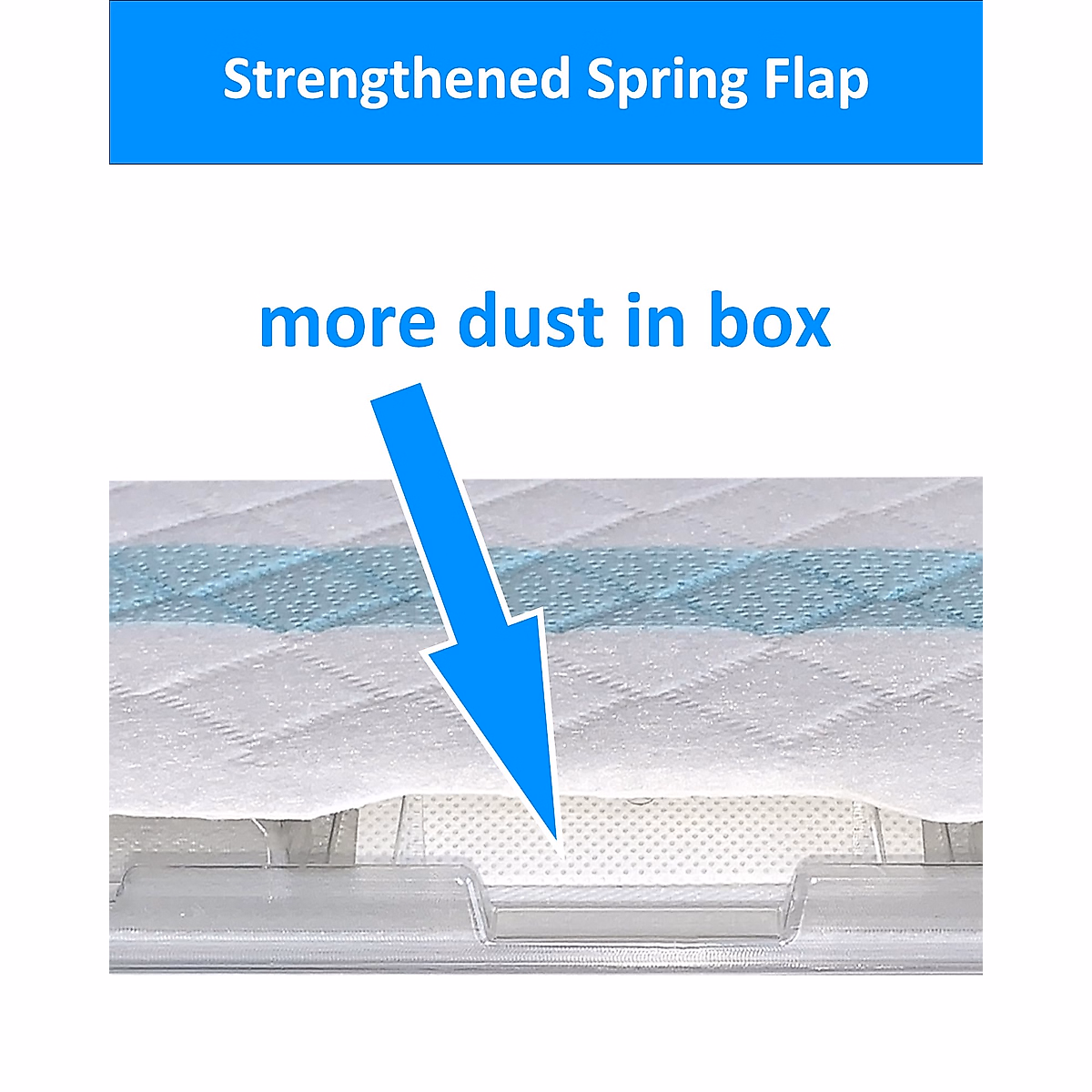 Portek Vac Mop Replacement Pads for Shark VACMOP VM252 VM250 VM200 VM190 VMP30, Upgrade Disposable Vacmop Pad Refills (10 Count, White)