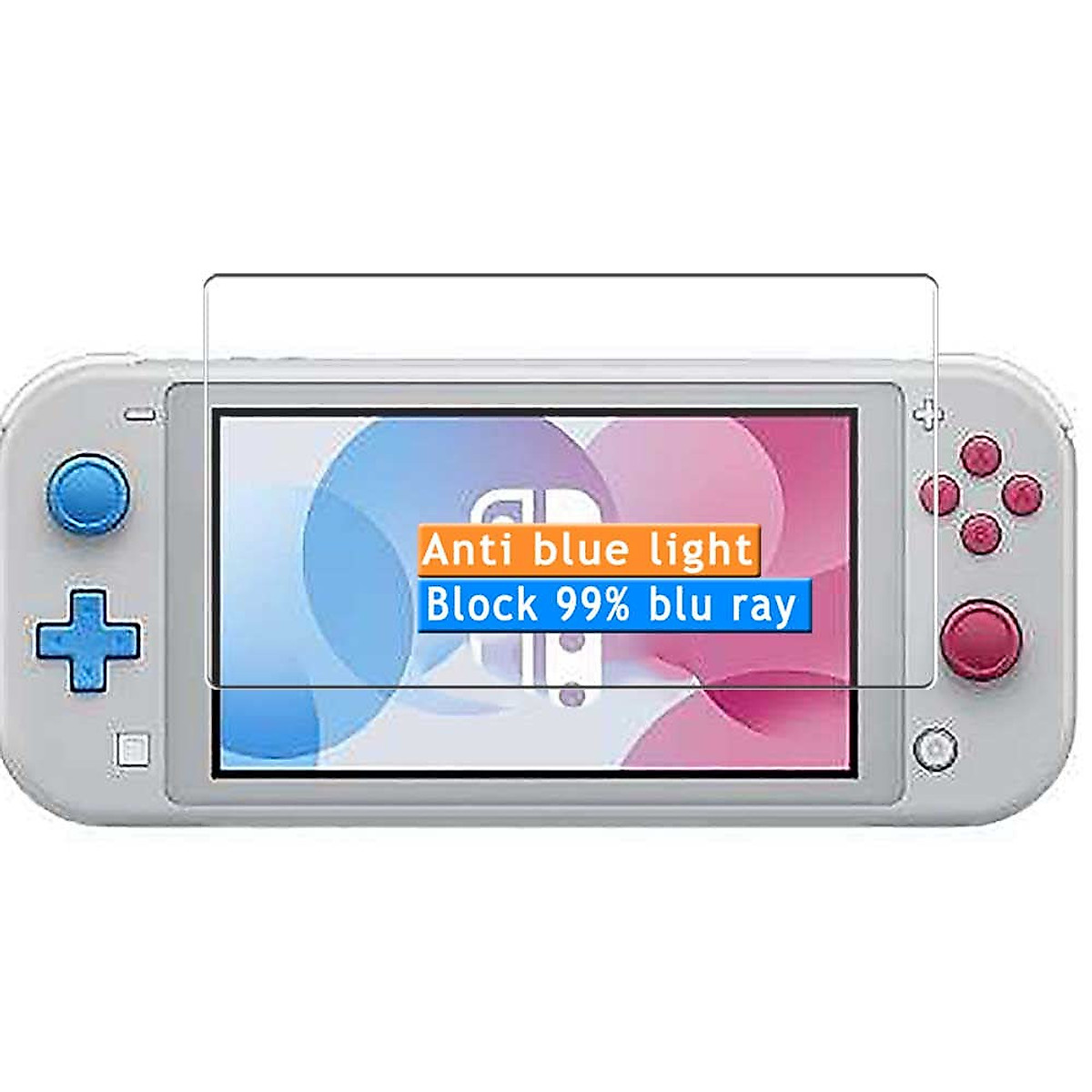 Vaxson 2-Pack Anti Blue Light Screen Protector, compatible with Nintendo Switch Lite TPU Film Protectors Sticker [ Not Tempered Glass ]
