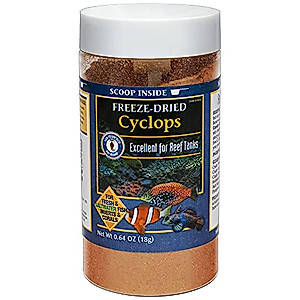 San Francisco Bay Brand Freeze-Dried Cyclops 0.64-Ounces (18-Grams) Jar, with Feeding Scoop