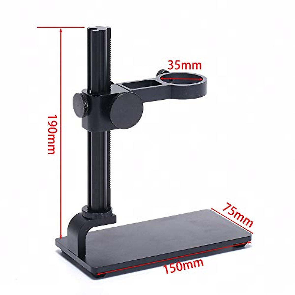 HAYEAR Small Camera Bracket 35mm (1.4 Inch) Diameter Holder for USB Digital Endoscope Microscope All Aluminum Alloy Solid Base Platform Portable