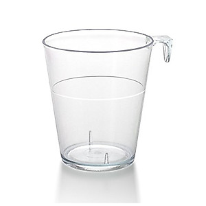 BARCONIC 2oz Clear Plastic Shot Glass with Hook