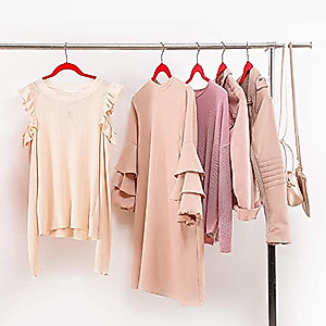 DLD Velvet Hangers Non Slip Velvet Suit Hangers 50 Pack Space Saving Velvet Clothes Hanger Premium Velvet Non Slip Hanger Ultra Thin Adult Hanger for Coats, Suit