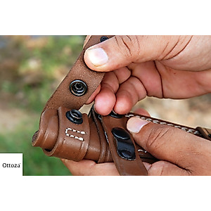 Ottoza TOP GRAIN Leather Knife Sheaths for Fixed Blade Knives, RIGHT HAND Leather Knife Sheath for Belt, Leather Knife Holster Belt Knife Holder, Horizontal Knife Sheath for Belt No:39