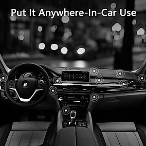 VizGiz 2 Pack 17mm Ball Sticky Mount Holder for Garmin Nuvi GPS Car Phone Wireless Charger Adhesive Dashboard Tape Sticker 17.4mm Swivel Joint Replacement Magnetic Stand Cradles Clip MI Dash Cam