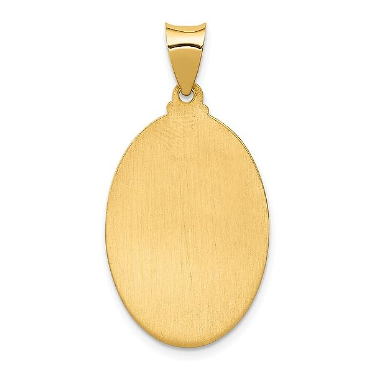 IceCarats 14K Yellow Gold Saint Anthony Medal Necklace Charm Pendant 33mm x 17mm Only