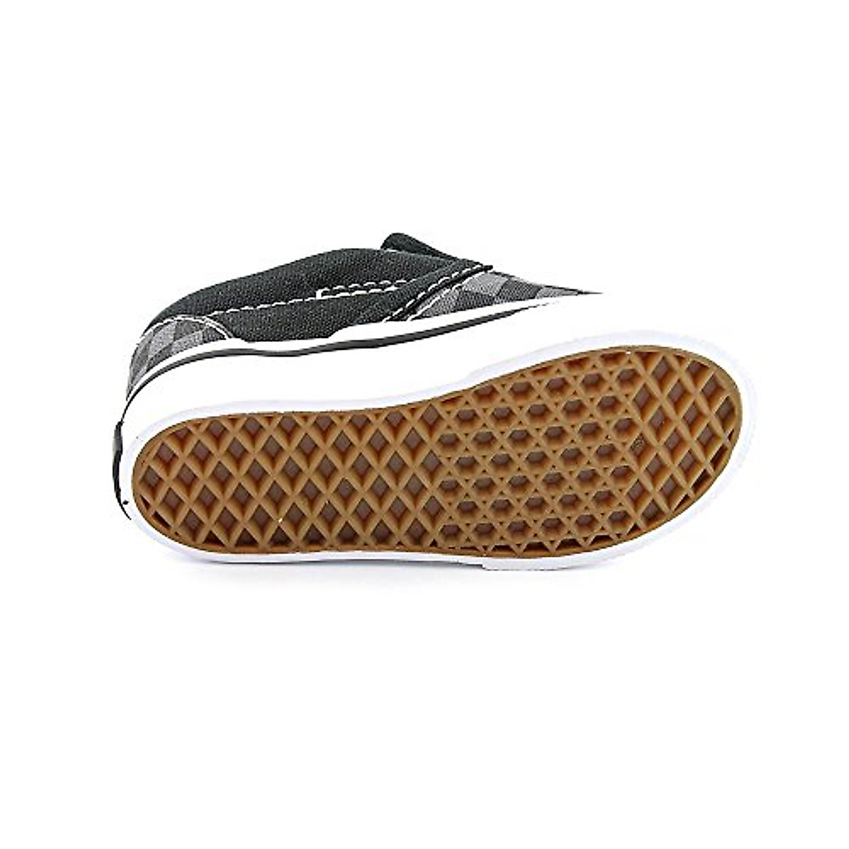 Vans Unisex-Child Classic Slip-On Core-K, Check Black/Pewter, 7 M US Toddler