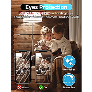 Jensense Edison Bulbs 6W E26 LED Bulb 60 Watt Equivalent, Vintage LED Light Bulbs CRI90+ ST19, Dimmable Clear Light Bulbs, 5000K Daylight Cool White 4 Pack