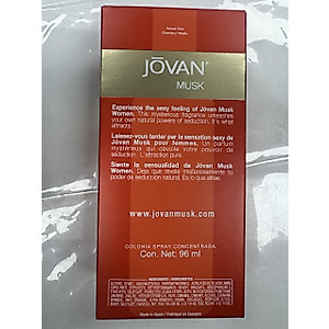 Jovan Musk Women Cologne Concentrate Spray by Jovan, 3.25 Ounce (Pack of 2)