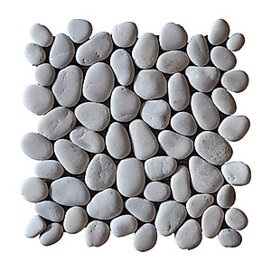 Casual Elements Stone Wall Pebbles, White