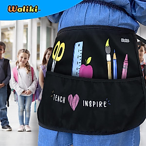 Teachers Greeting Apron with 3 Pockets | Social Distance Friendly | Gift for Teachers