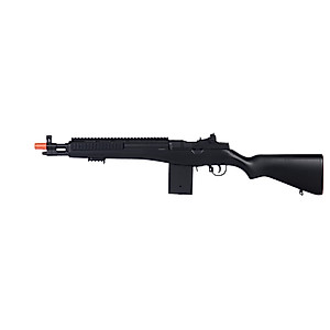 Golden Ball & DE Airsoft M14 Carbine RIS Fully Automatic Electric AEG Rifle w/Rail System (Battery & Charger Included)