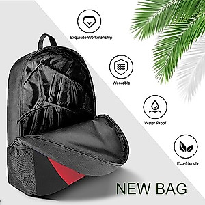 DTREEL Cartoon Backpack 3 Piece Set Girls Boys Adults 17" Backpacks with Lunch Box Pencil Case For School Travel Daypack 17 Inch