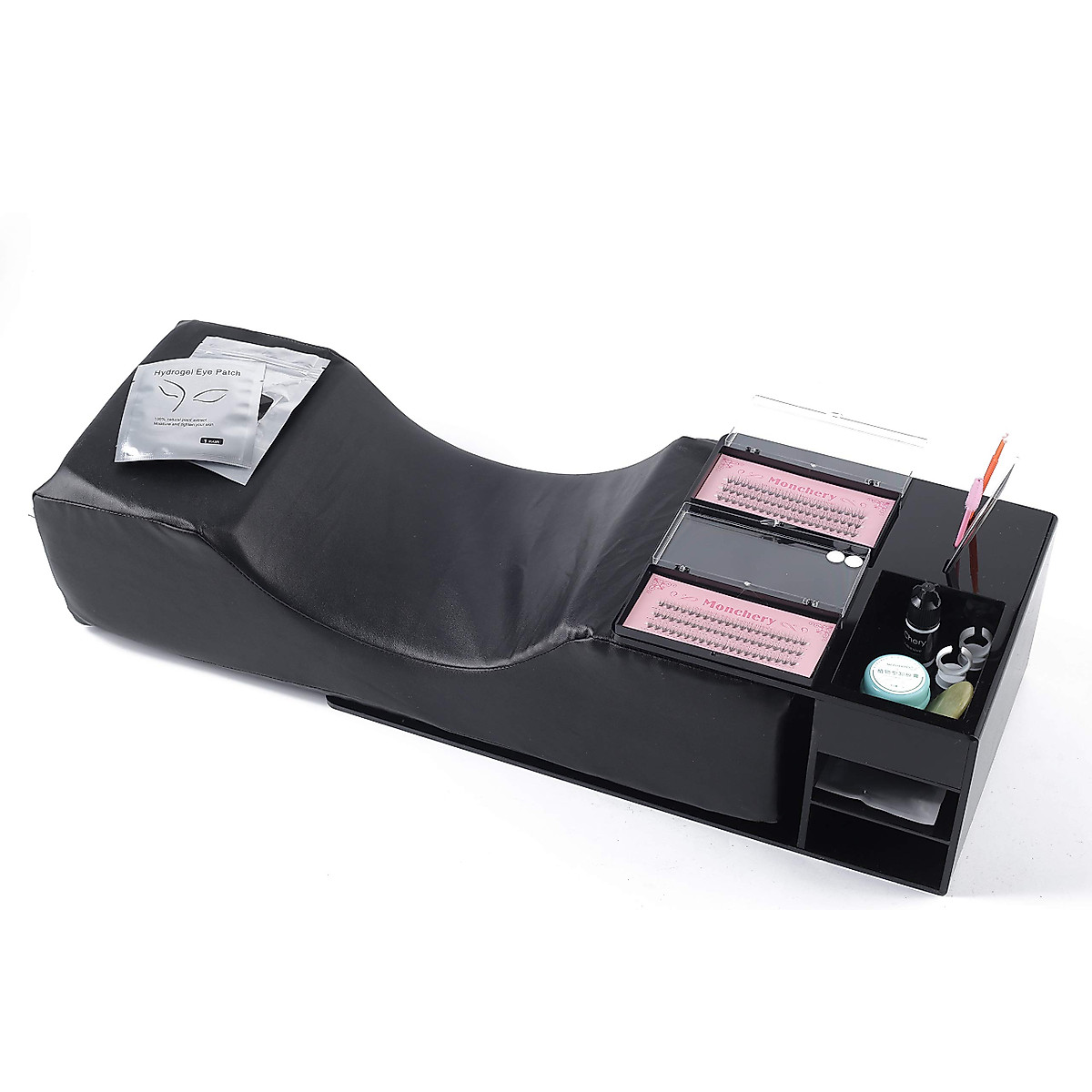 Eyelash Extension Pillow Shelf Stand, Makeup Tool Display Cabinet Shelves, Tool Organizer for Eyelash Extension Pillow - Black