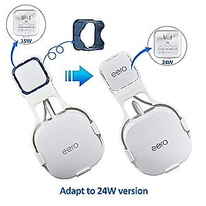 STANSTAR Wall Mount for Eero 6 Dual-Band Mesh Wi-Fi 6 Router, Sturdy Outlet Brackets Holder, Space Saving, Cord Management for Eero 6 Router Without Messy Wires and Screws (3Pack)