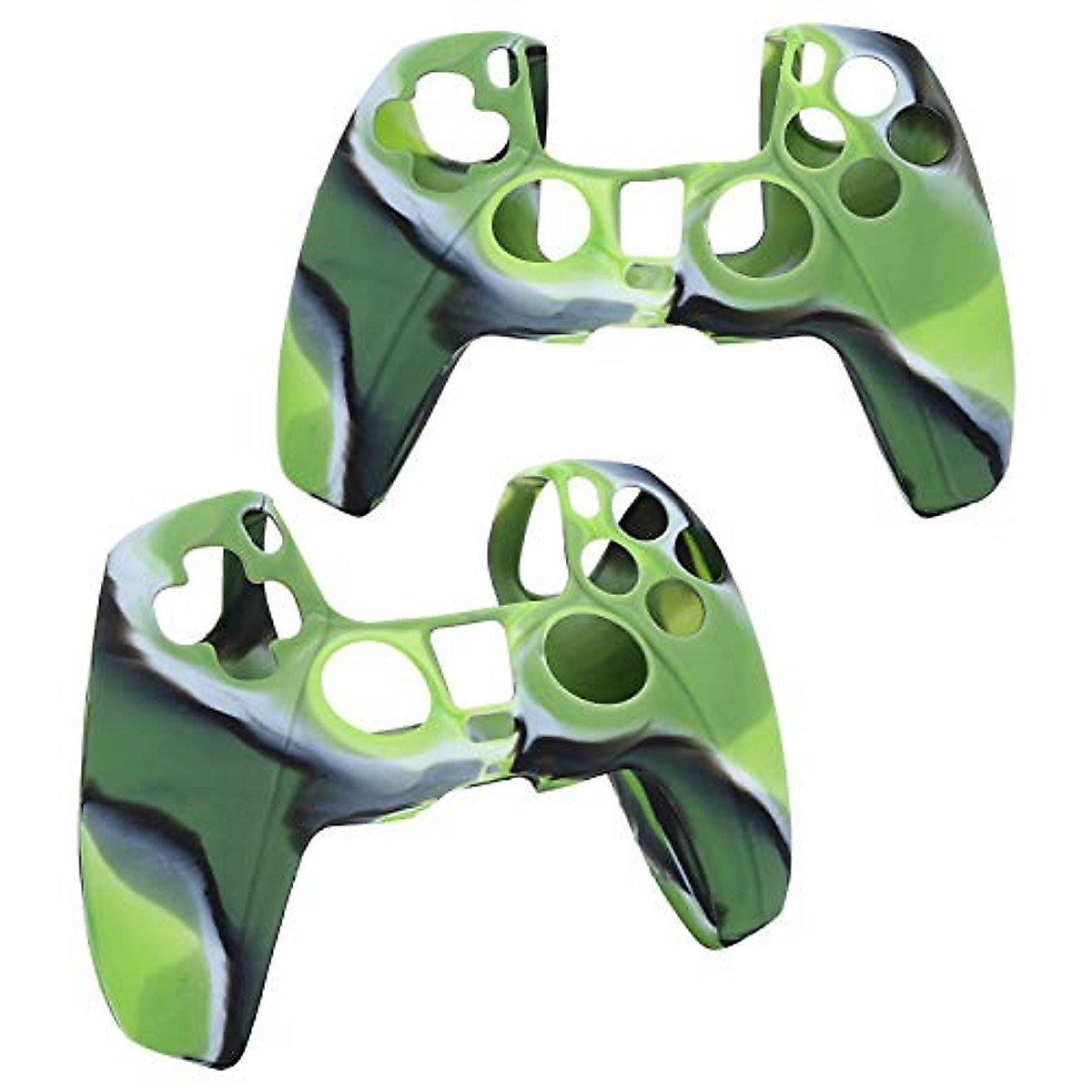 Gamepad Protective Cover Comfortable Anti Extrusion Dust Proof Sweat Proof Game Controller Skin ,for Gamepad(Camouflage green)