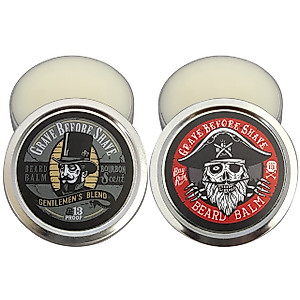 GBS Top Shelf Bourbon & Bay Rum Beard Balm Dual Pack