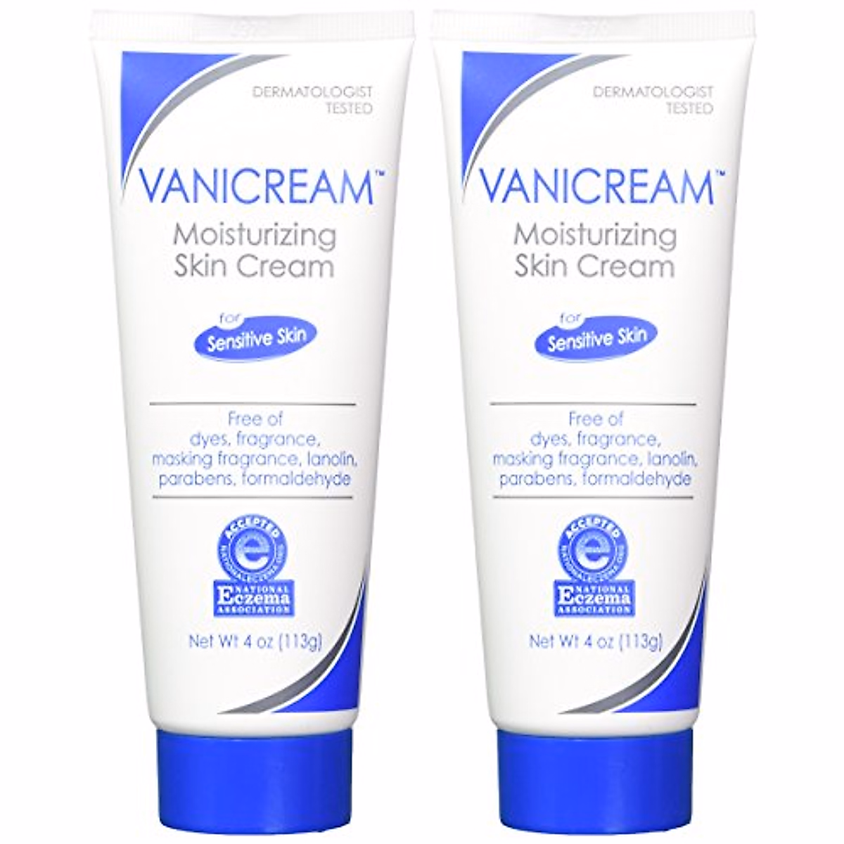 Vanicream Moisturizing Skin Cream for Sensitive Skin, 4 Ounce (Pack of 2)
