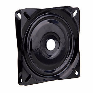 RDEXP A3 Steel Plate Black Square Swivel Turntable Ball Bearing (6 Inch)