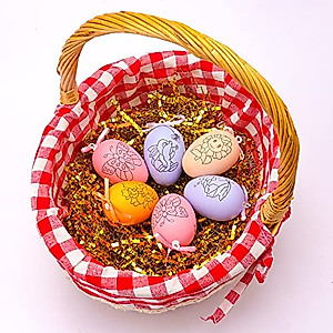 Zwish 1LB Gold Crinkle Cut Paper Shred Filler Metallic Iridescent Gift Boxes Filler Gift Wrapping Gift Basket Filler for Gift Wrapping & Basket Filling