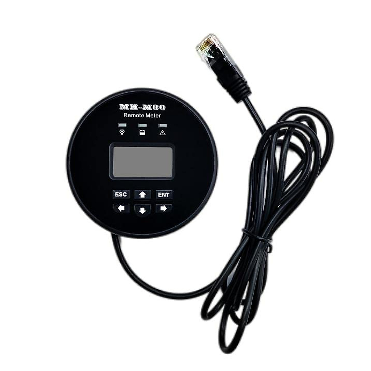 MPPT Solar Charge Controller Remote Meter MT80 LCD Screen Monitor with Extension Cable 26Ft