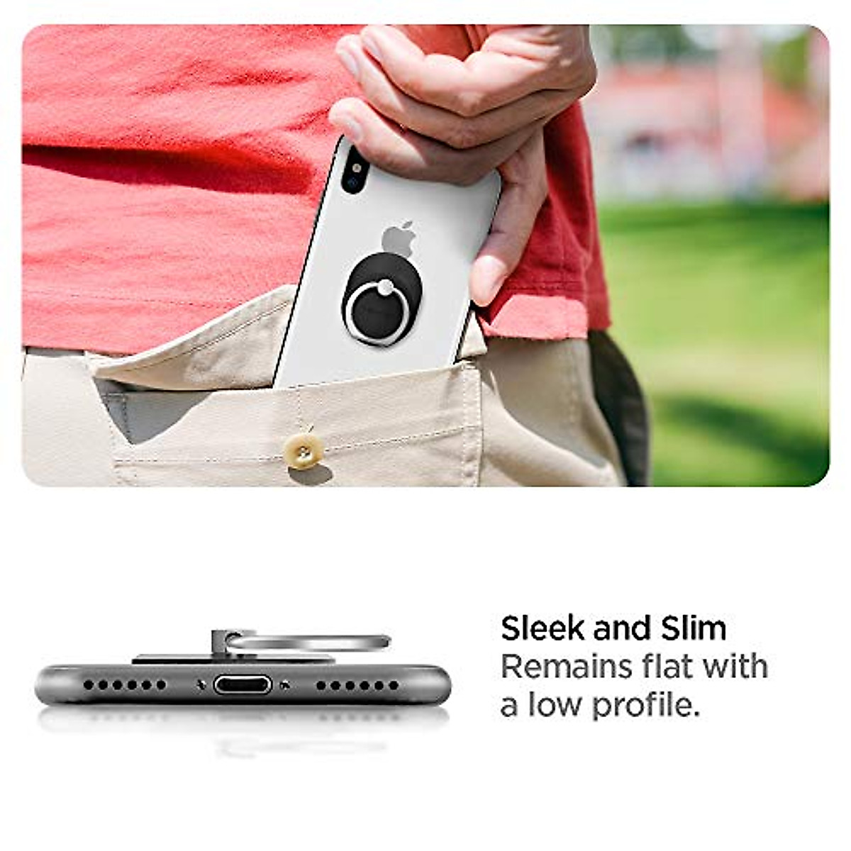 Spigen Style Ring Cell Phone Ring Phone Grip/Stand/Holder for All ...