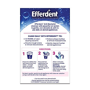 Efferdent Denture Cleaner, 90 ct