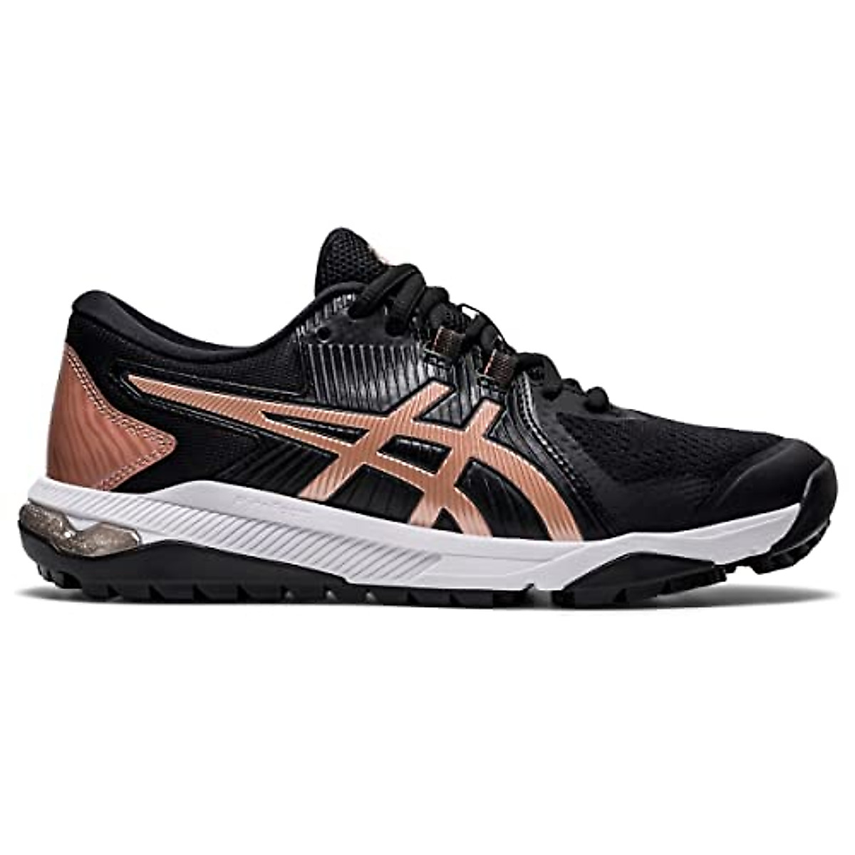 ASICS Women's Gel-Course Glide Golf Shoes, 8.5, Black/Rose Gold