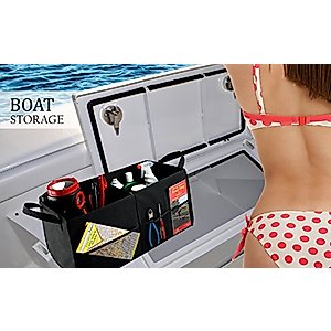 Handy Laundry Fold Away Car Trunk Organizer, Black, 22" x 10" x 11", Non-slip Fastener secures to your trunk and prevents sliding, Prevent items from rolling around or shifting in your trunk