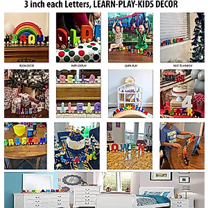 Large Handmade Name Wooden Trains Alphabet Puzzle Name Letters Educational Toys for Kids