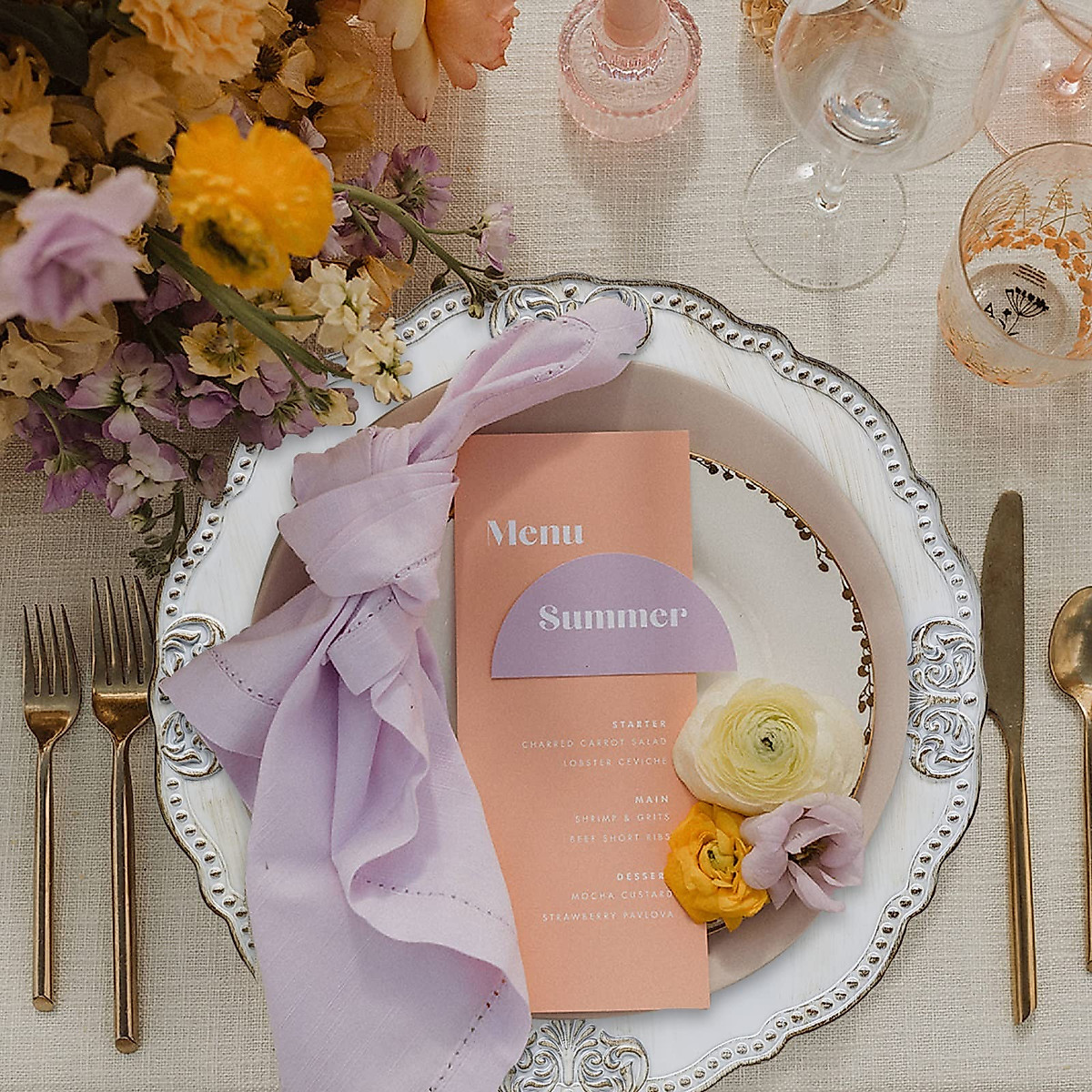 Spsyrine Antique White Charger Plates, Set of 6 Embossed Baroque Chargers for Dinner Plates, Wedding, Party