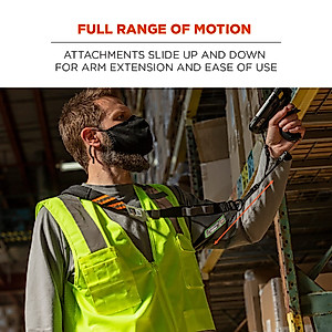 Ergodyne Squids 3137 Barcode Scanner Padded Harness, Sling Style, Tethering Lanyard for Bar Code Scanners , Black