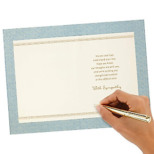 Hallmark Sympathy Card from All (Gold Foil Tapestry)