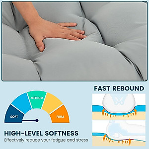 Custom Tufted Bench Cushions,Non Slip Memory Foam Bench Cushion for Indoor Furniture,4 inches Thick Outdoor Swing seat Cushions,Water Resistant Bench Pillows Pads for Piano Garden