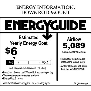 Monte Carlo 3MNLR56BKD-V1 Minimalist Mid-Century Energy Star 56" Outdoor Ceiling Fan with LED Light and Remote, 3 Hand Carved Balsa Wood Blades, Matte Black