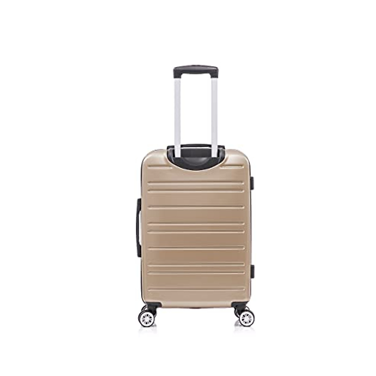 Rockland Irvine Hardside Spinner Wheel Luggage, Champagne, 19", 23", 27"
