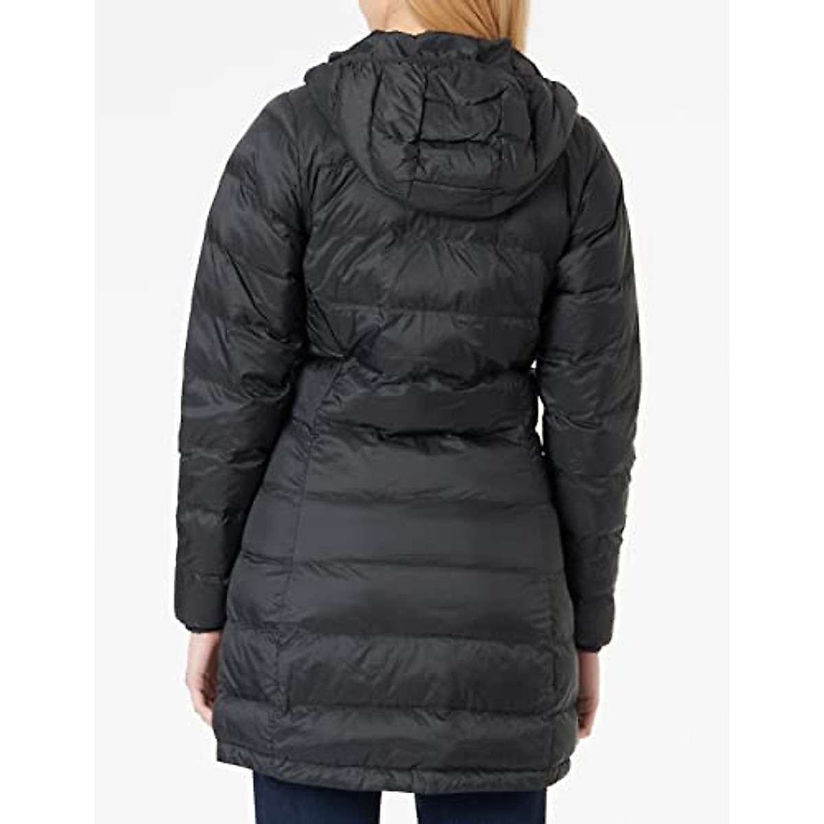 Amazon Essentials Women's Lightweight Water-Resistant Hooded Puffer Coat (Available in Plus Size), Black, Medium