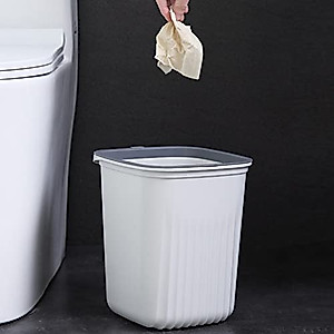 Zerodeko Bathroom Trash 3Pcs Small Trash Can Plastic Waste Basket Garbage Container Bin Recycling Bin Rubbish Bucket Food Scrap Container Compost Bin Pail for Bedroom Bathroom Kitchen Office Trashcan