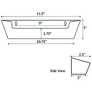 Sink Front Tip-Out Tray (for 12-1/2" Wide Space, 11-3/4" Tray Size, White)