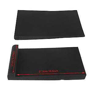 Micro Traders 2 Pair of Acoustic Foam Isolation Pad for Studio Monitor Loud-speaker Playback Recording Effect Reducing Background Noise -Black