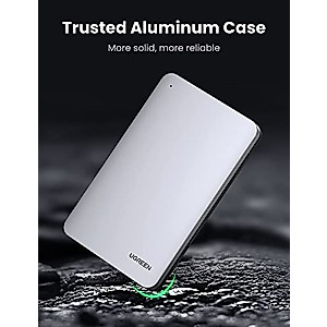 UGREEN USB C Hard Drive Enclosure for 2.5" SATA SSD HDD Aluminum USB C to SATA Adapter USB 3.1 Gen 2 Support UASP SATA III Compatible with MacBook Pro Air WD Seagate Toshiba Samsung Hitachi