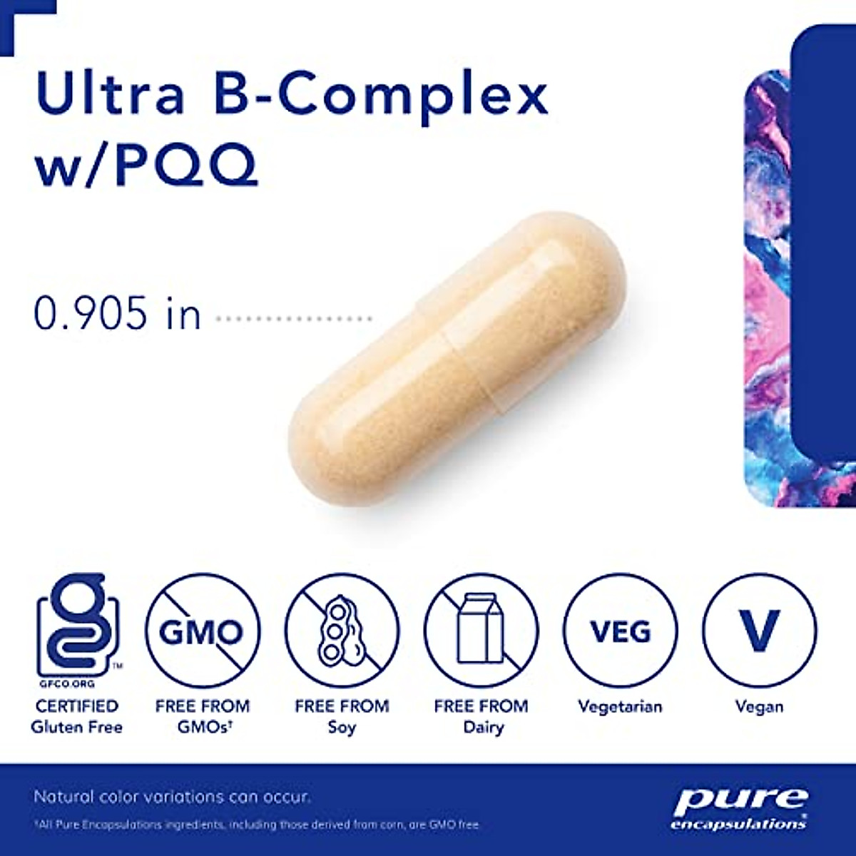 Pure Encapsulations Ultra B-Complex with PQQ | Vitamin B Supplement to Support Nerves, Cells, Methylation, and Mitochondrial Health* | 60 Capsules