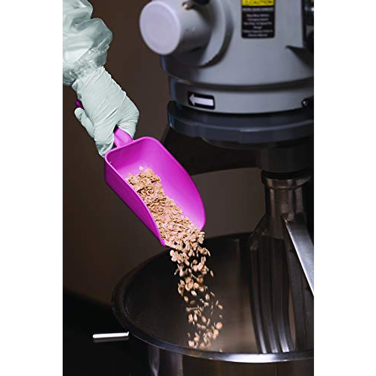 Vikan Remco 63005 Color-Coded Plastic Hand Scoop - BPA-Free Food-Safe Kitchen Utensils, Restaurant and Food Service Supplies, 16 oz, White