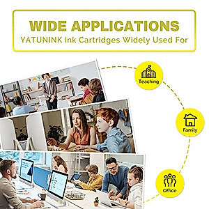 YATUNINK Remanufactured 664xl Ink Cartridge Replacement for HP 664XL 664 XL Black/Color Ink F6V30A F6V31A for DeskJet 1115 2135 3635 2138 3636 3638 4535 4536 4538 4675 4676 4678 Printer (2Pack)