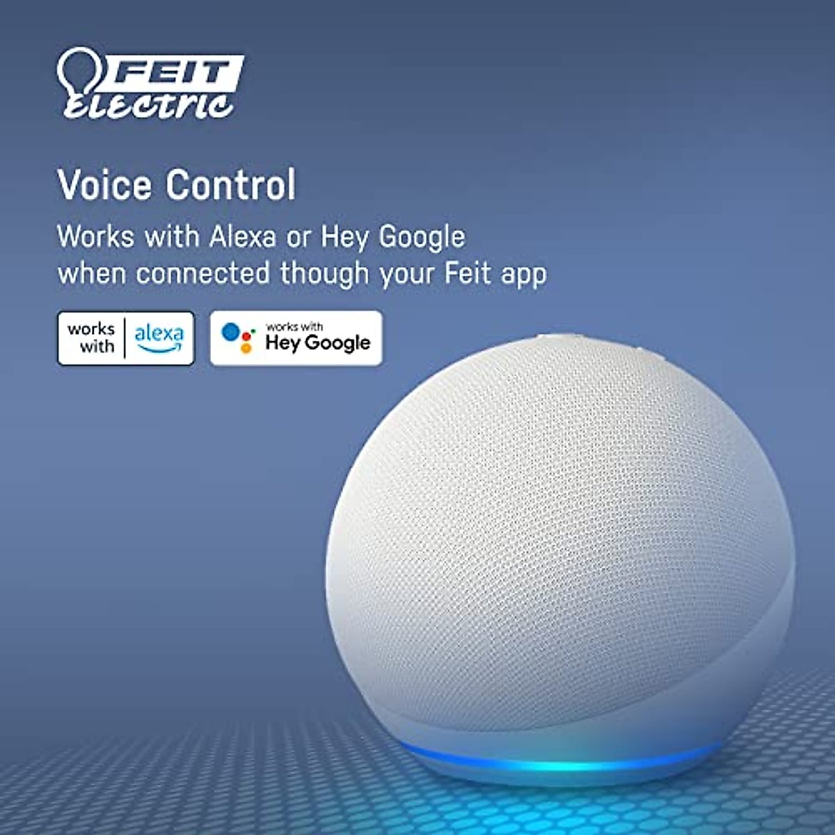 Feit Electric Smart Bulb, 100W Equivalent Color Changing and Tunable White, 2.4Ghz Wifi light bulb, No Hub Needed, Works with Alexa and Google Assistant, High CRI Dimmable LED OM100/RGBW/CA/AG, 1 Pack
