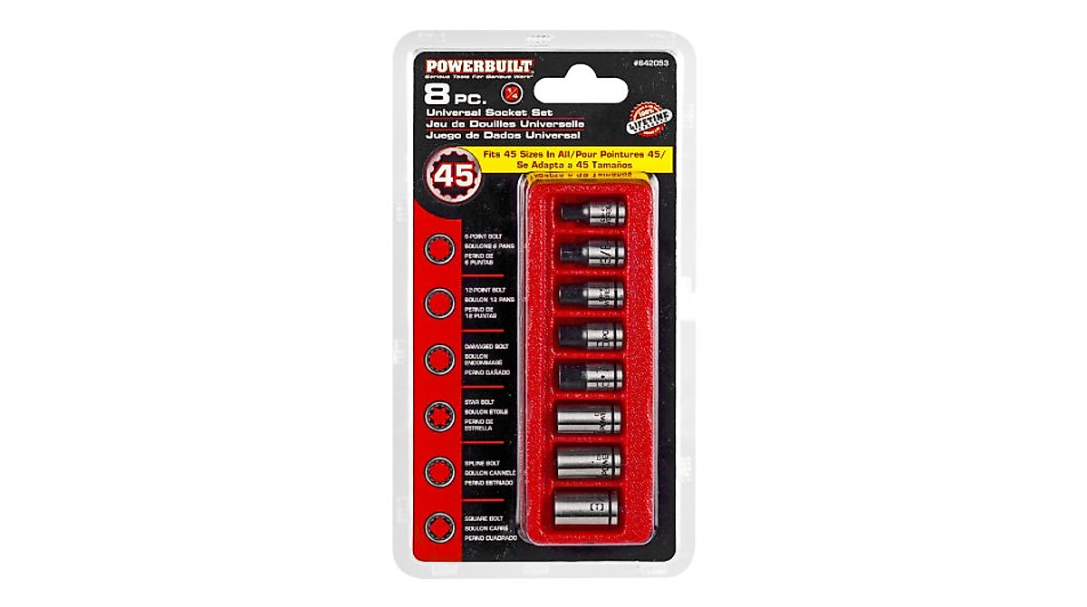 Powerbuilt 8-Piece SAE Spline Socket Set - Ultimate Durability