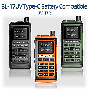 BAOFENG UV-17R Battery Li-ion 7.4V Replacement Two Way Radio Battery for UV-17 PRO V2,UV 17R Walkie Talkies