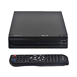 Craig CVD512a Compact DVD Player with Remote in Black | Compatible with DVD/DVD-R/DVD-RW/JPEG/CD-R/CD-RW/CD | Progressive Scan | Multilingual Supported |
