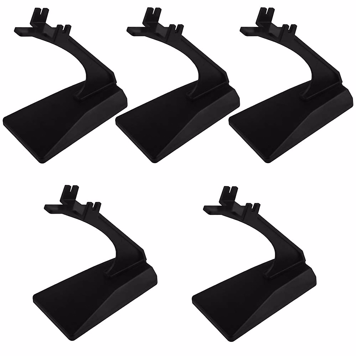XINMEIWEN 5Pack Plastic Model Plane Display Stand Universal Aircraft Model Plane Stand Without Airplane Model for Building Blocks Planes (Black)