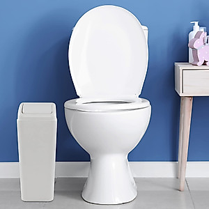 Kiddream 14 L/ 3.6 Gallon Small Waste Bin with Lid, Plastic Garbage Trash Can